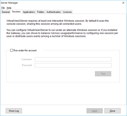 Virtual ViewX System Configuration Guide - Working with the Virtual ViewX Manager
